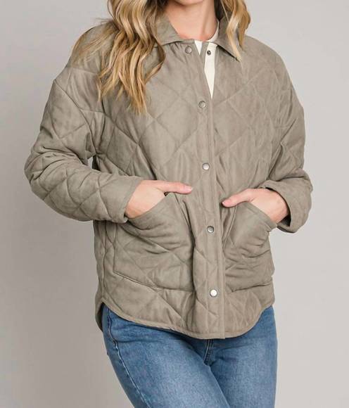 BE COOL | Jackets & Coats | New Be Cool Darian Quilted Jacket In Olive ...